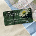 Faith Quote License Plate | Zazzle