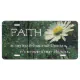 Faith Quote License Plate | Zazzle