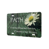 Faith Quote License Plate | Zazzle