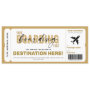 Boarding Pass Happy Birthday Ticket | Zazzle