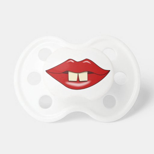 Fake Buck Teeth Funny Baby Soother or Dummy Pacifier | Zazzle