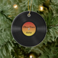 Fake Custom Vinyl Record Ceramic Ornament | Zazzle