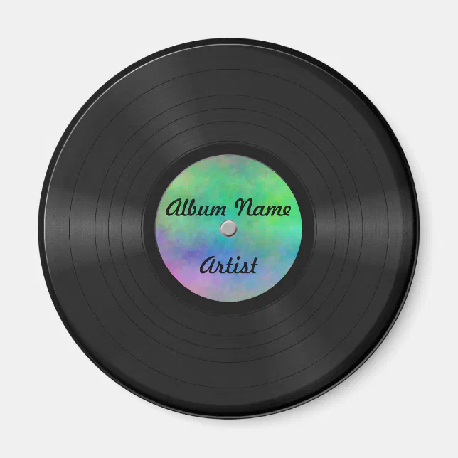 Fake Custom Vinyl Record Magnet | Zazzle