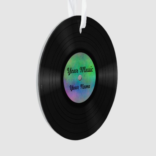 Fake Custom Vinyl Record Ornament | Zazzle