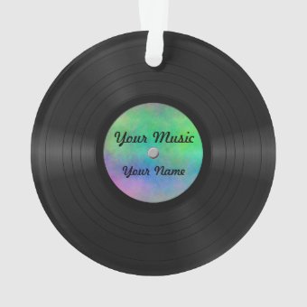 Fake Custom Vinyl Record Ornament | Zazzle