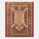Fake Deer Rug - Spotted Deer on Red Persian Rug | Zazzle