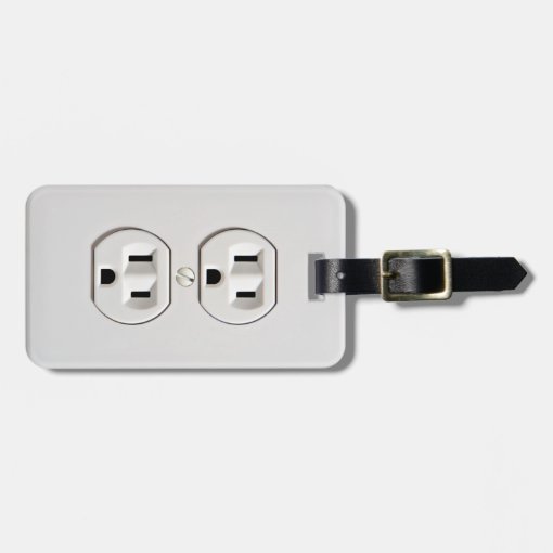 Fake Electrical Outlet Luggage Tag | Zazzle