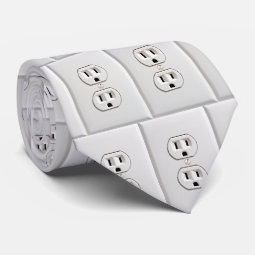 Fake Electrical Outlet Neck Tie | Zazzle