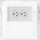 Fake Electrical Outlet Rectangular Sticker | Zazzle