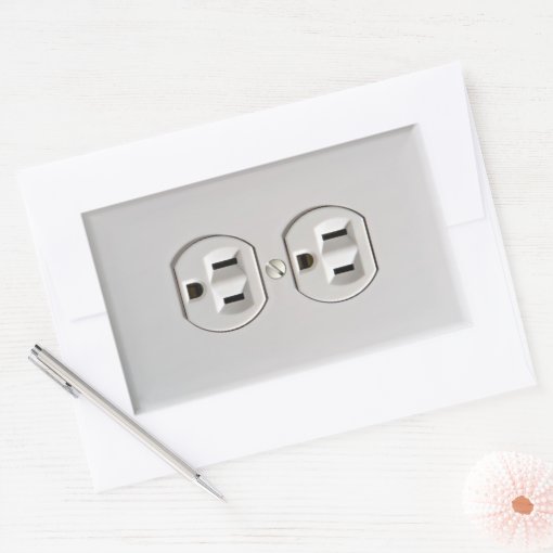 Fake Electrical Outlet Sticker Prank April Fools | Zazzle