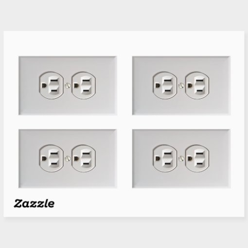 Fake Electrical Outlet Sticker Prank April Fools | Zazzle