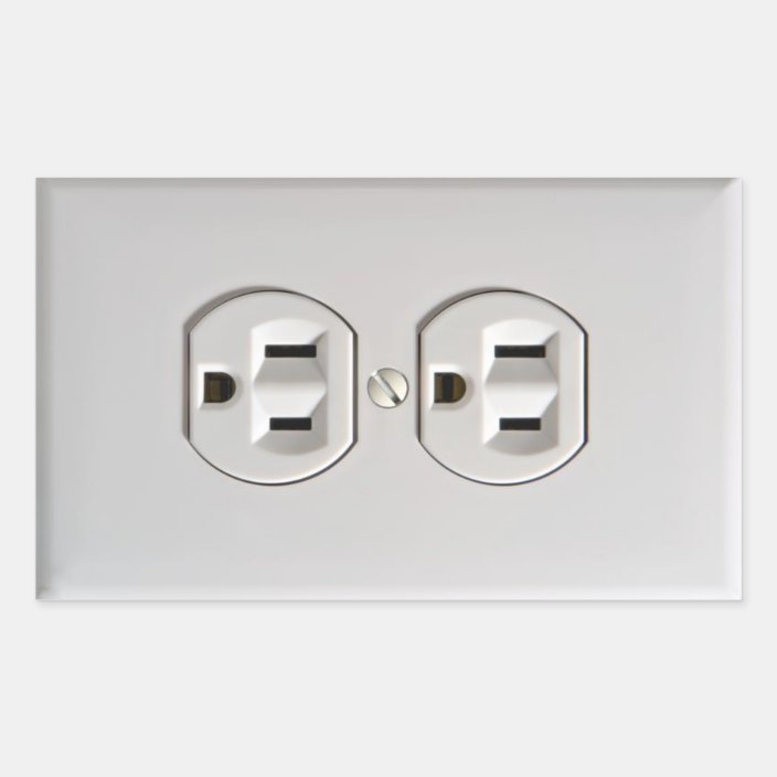 Fake Electrical Outlet Sticker Prank April Fools | Zazzle.com