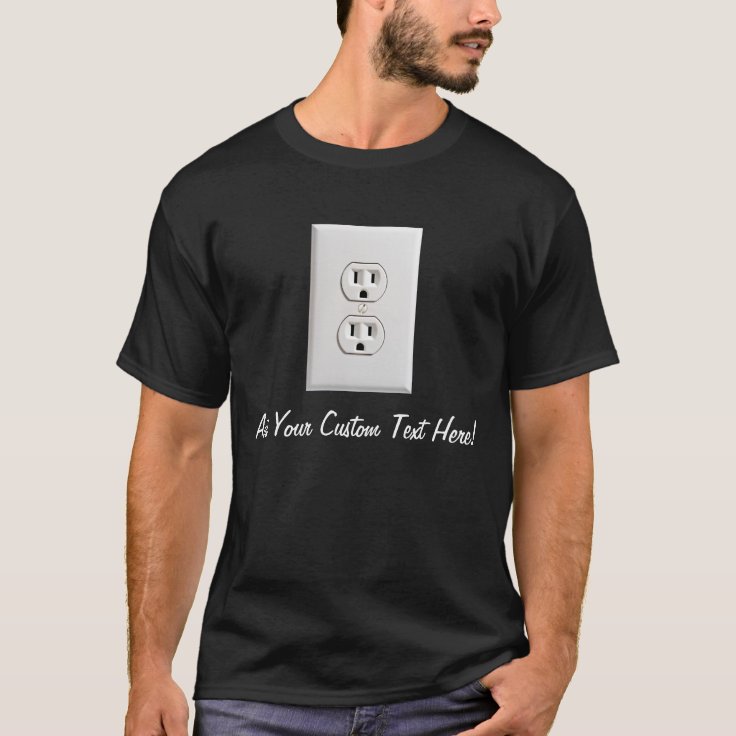 Fake Electrical Outlet T-Shirt | Zazzle