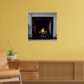 Fake fireplace poster | Zazzle