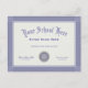 Fake Graduation Diploma Your Text Postcard | Zazzle