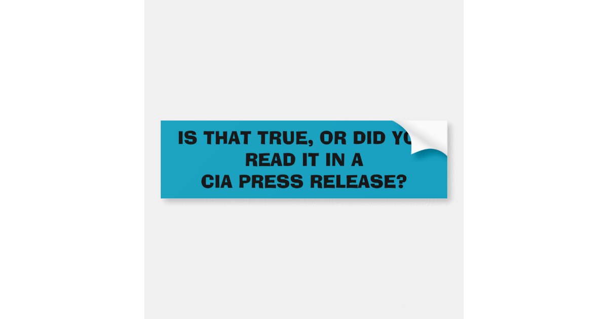 FAKE NEWS BUMPER STICKER | Zazzle