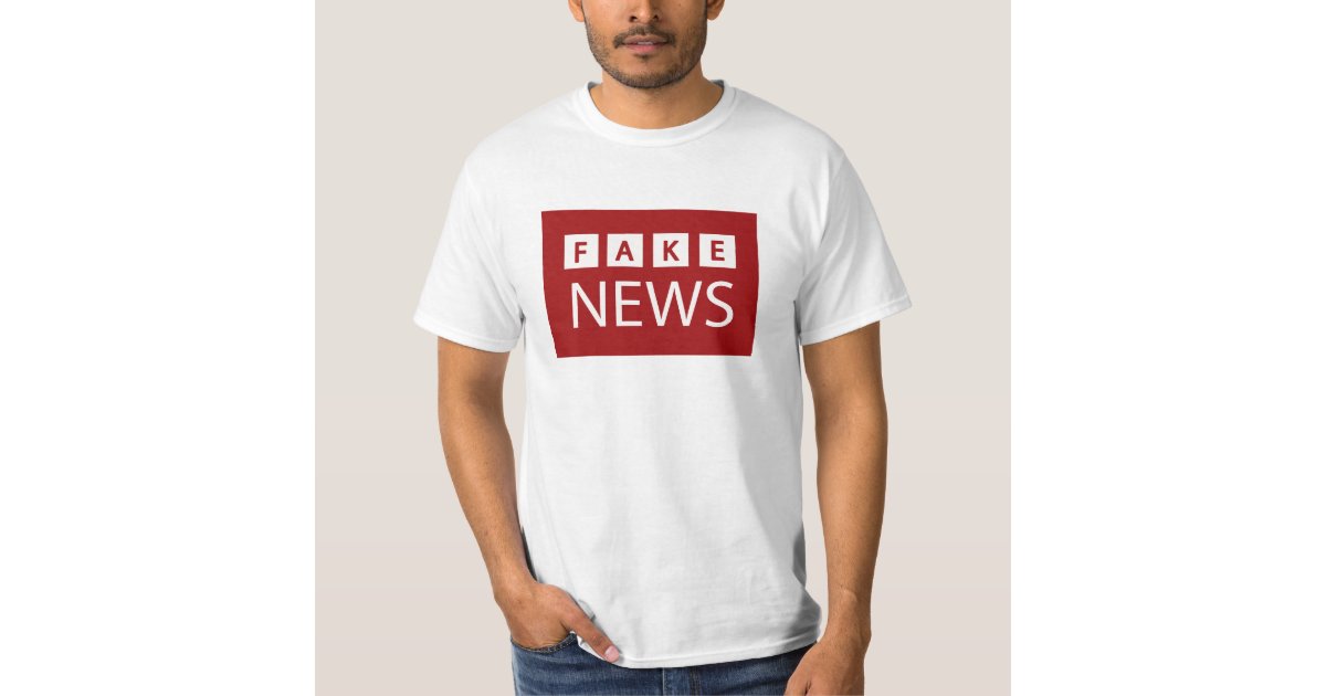 Fake News Logo Politically Incorrect T-Shirt | Zazzle
