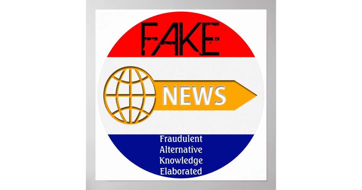 FAKE News Poster | Zazzle