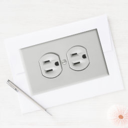 Fake Outlet Prank Sticker | Zazzle