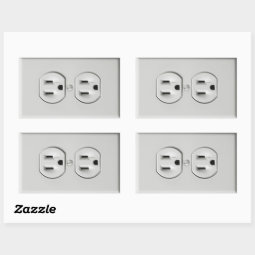 Fake Outlet Prank Sticker | Zazzle