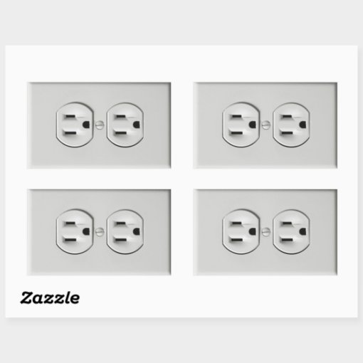 Fake Outlet Prank Sticker | Zazzle