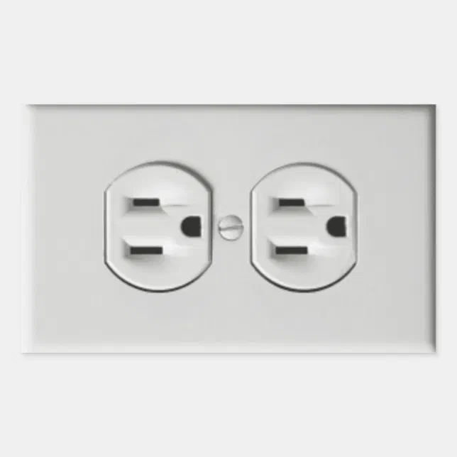 Fake Outlet Prank Sticker Zazzle