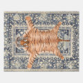Fake Tiger Rug - Faux Tiger Rug Dark Blue Carpet | Zazzle