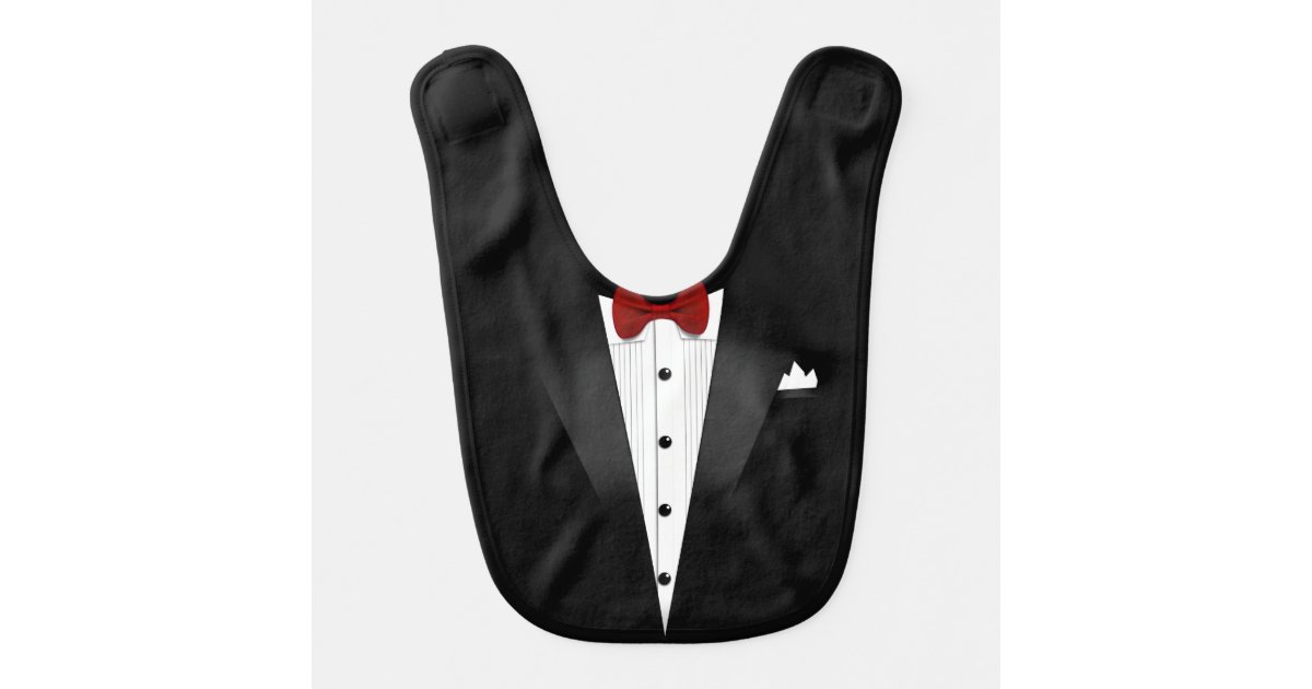 Fake Tuxedo Costume Bib | Zazzle