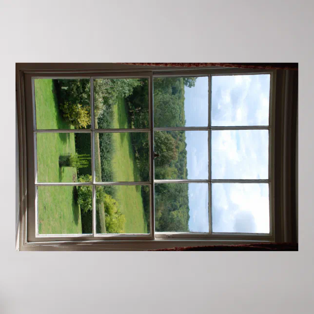 Fake window 2 poster | Zazzle