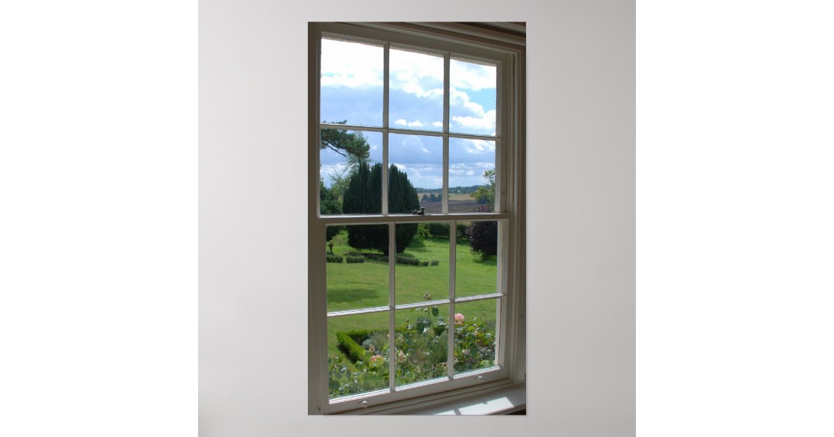fake window 3 poster | Zazzle