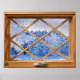 Fake Window Illusion - Fresh Snow Scene Poster | Zazzle