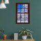 Fake Window Illusion - Fresh Snow Scene Poster | Zazzle