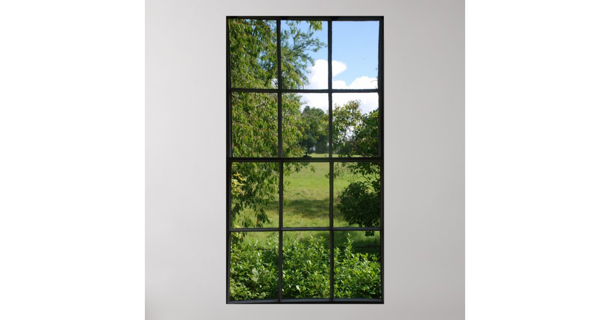 Fake window poster | Zazzle