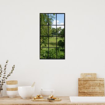 Fake window poster | Zazzle