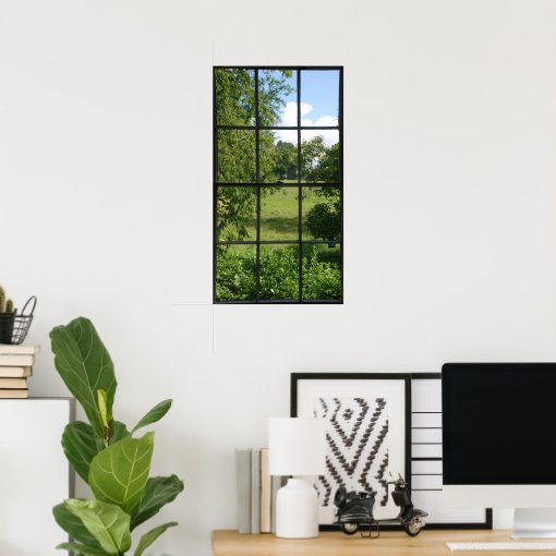 Fake window poster | Zazzle