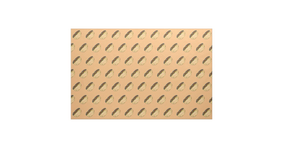 Falafel Pita Sandwich Mediterranean Foodie Fabric | Zazzle