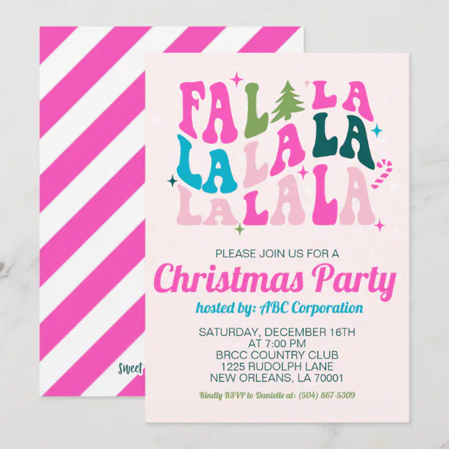 Falala Christmas Party Invitation | Zazzle