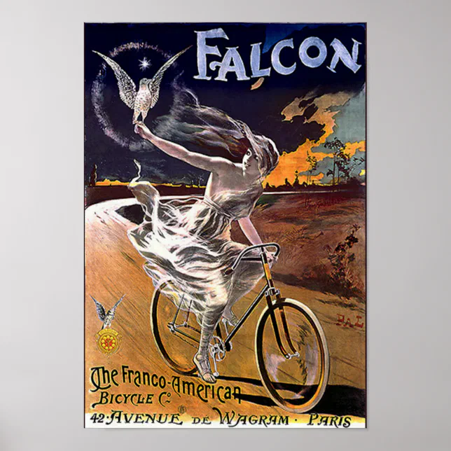 Falcon Bicycle poster | Zazzle