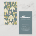 Falcons & Roses Elegant Illustrated Pattern Custom Business Card | Zazzle