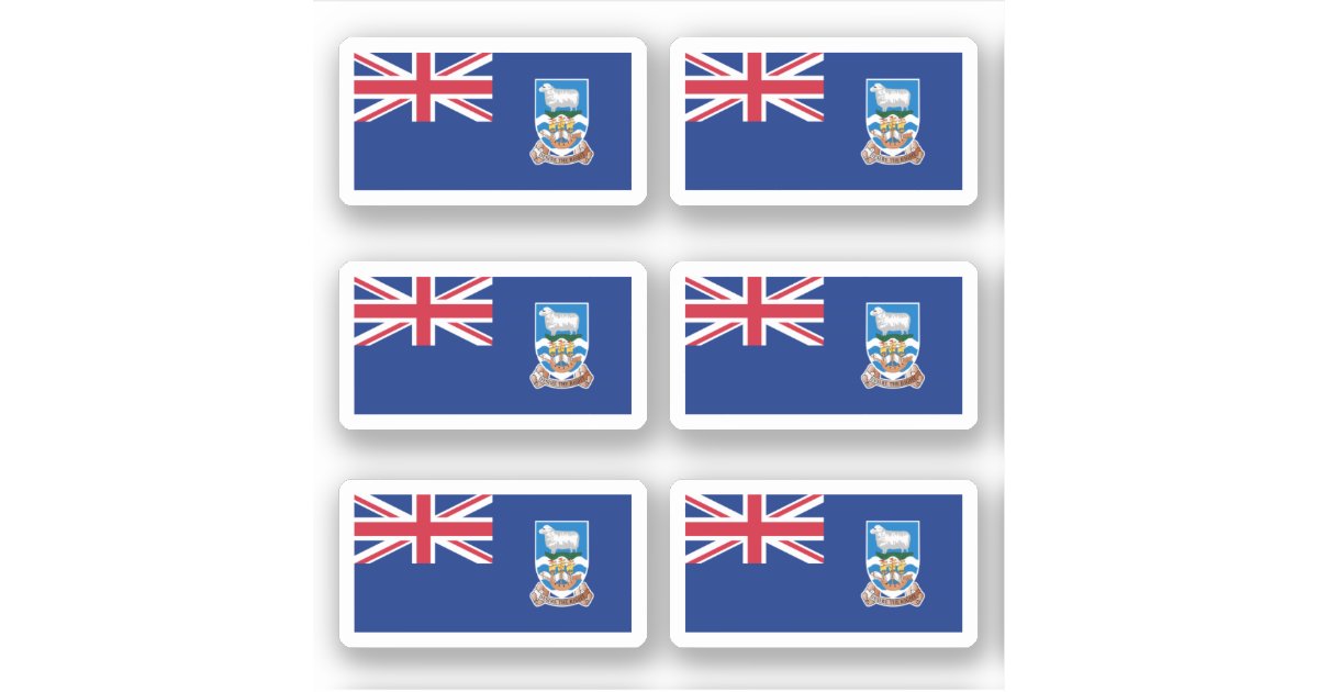 Falkland Islander flag Sticker | Zazzle
