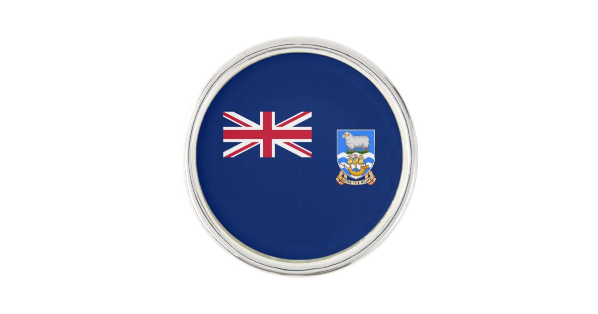 Falkland Islands Flag Lapel Pin | Zazzle
