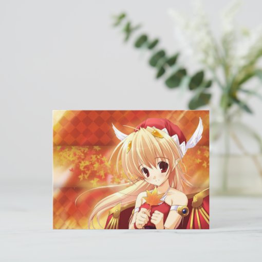 Fall Anime Postcard | Zazzle