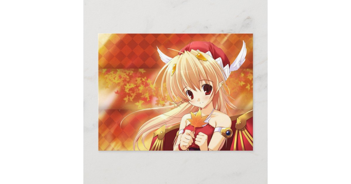 Fall Anime Postcard | Zazzle
