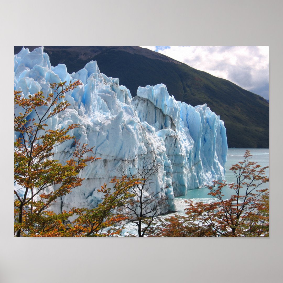 Fall at Perito Moreno Glacier, Argentina Poster | Zazzle