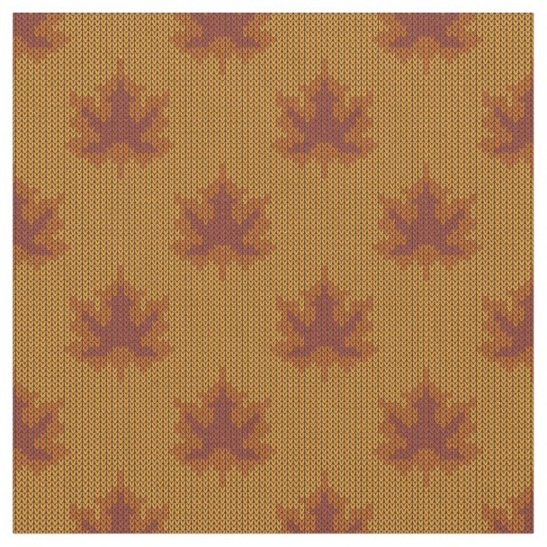 Fall Leaf Pattern Repeat Autumn Leaves Hand Drawn Fabric | Zazzle