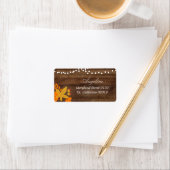 Fall Autumn leaves Address Label | Zazzle