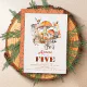 Fall/Autumn Mushroom Woodland Animals Birthday Invitation | Zazzle