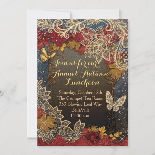 FALL AUTUMN PARTY INVITATIONS | Zazzle