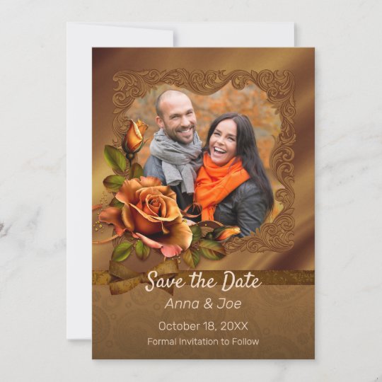 Fall Autumn Photo Save the Date Invitation | Zazzle.com