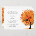 Fall / Autumn Tree Wedding Invitation | Zazzle